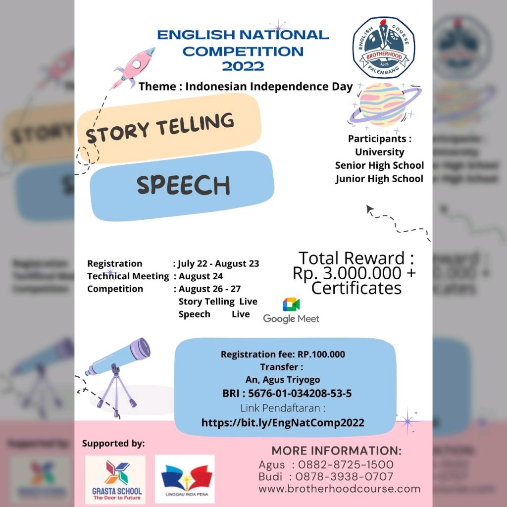 ENGLISH NATIONAL COMPETITION 2022 – Brotherhood English Course